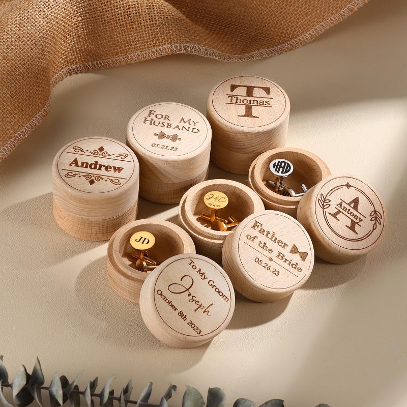 Engraved Cufflinks - Etsy