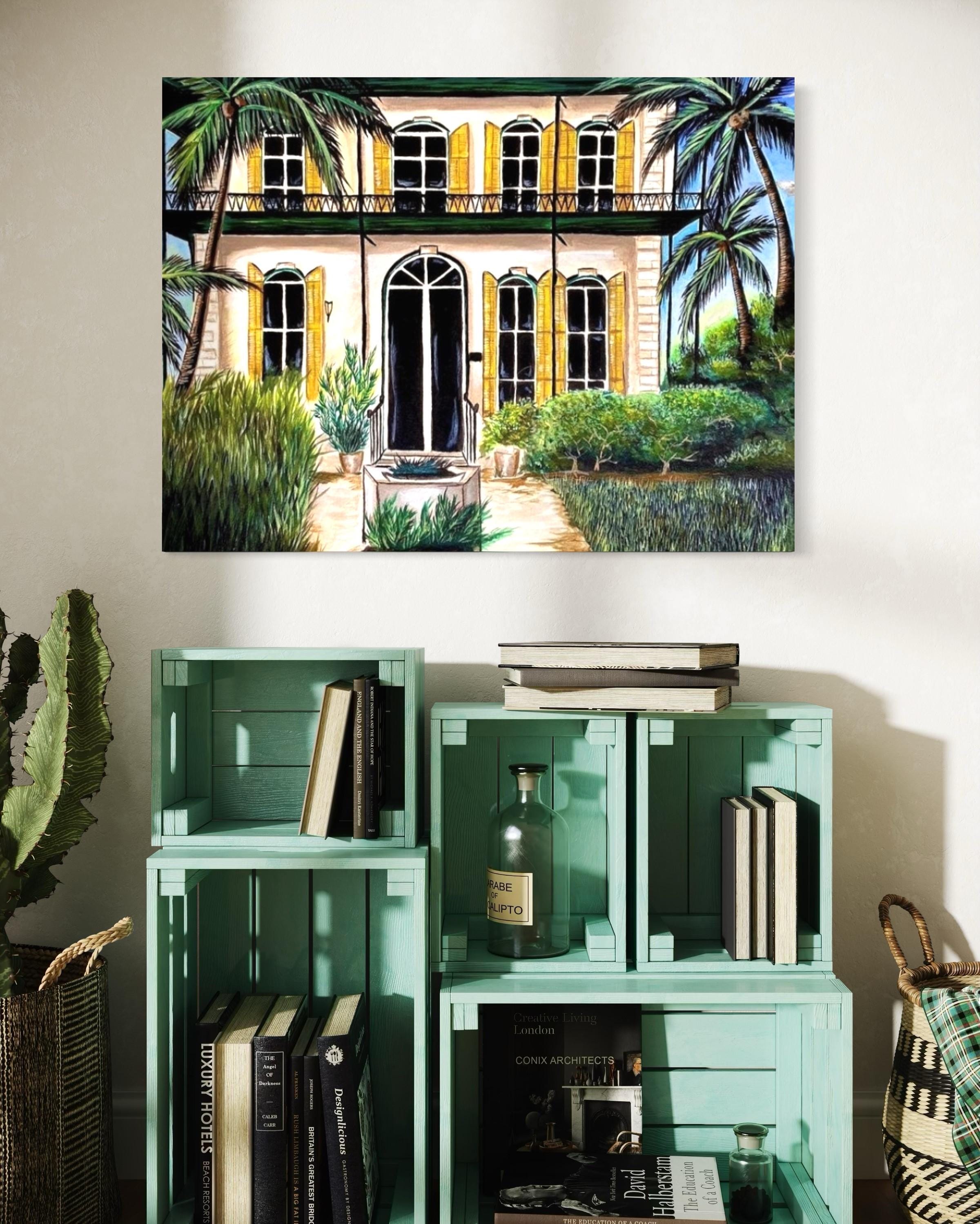 Hemingway's, Hemingway House Painting, Acrylic Painting, Wall Art, Gift ...