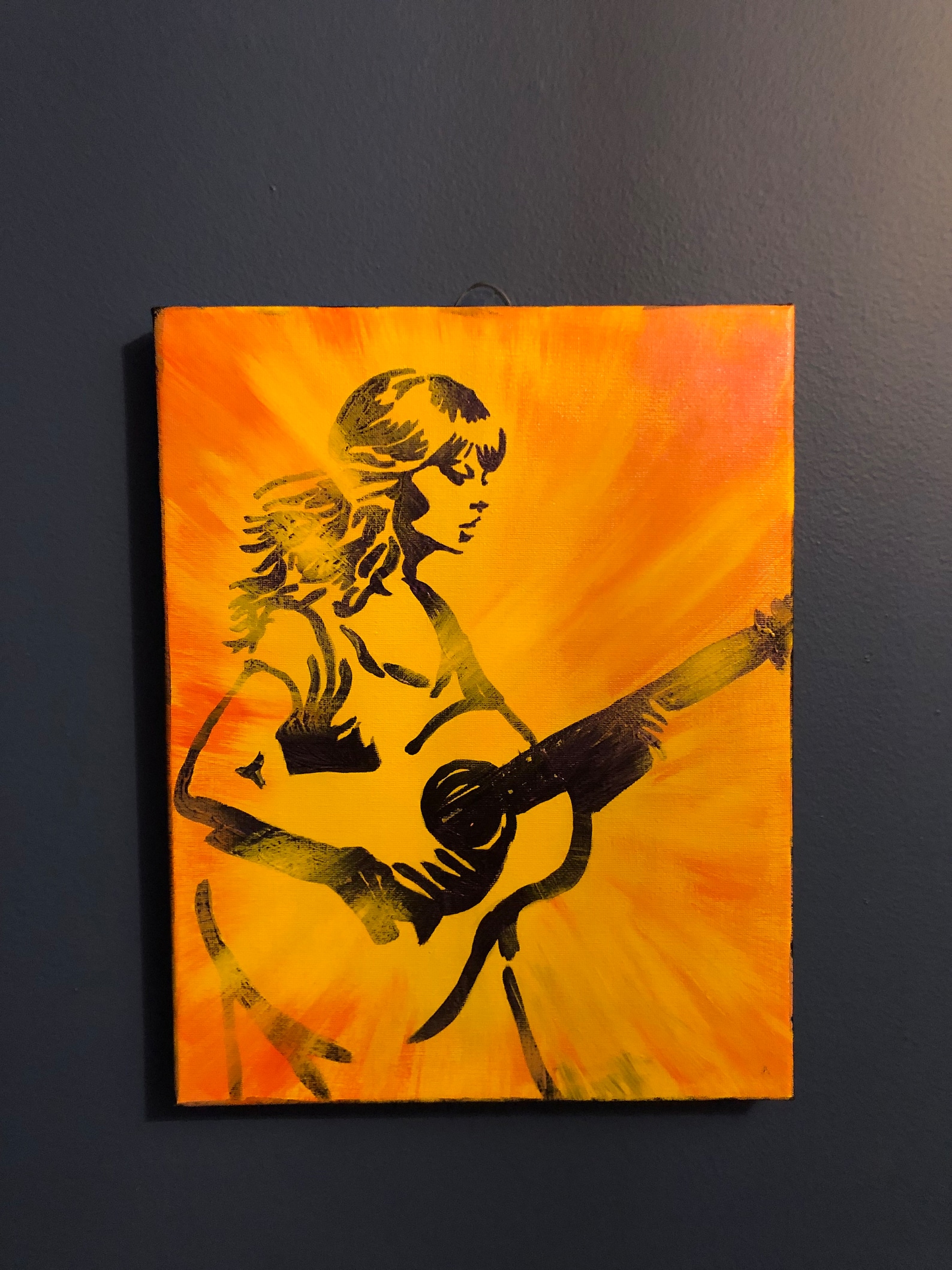 Silhouette Painting of Taylor Swift - Etsy