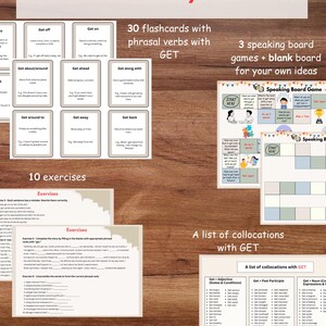 All-in-one 'GET' Phrasal Verbs Packet | Learn, Practice & Play! ESL ...