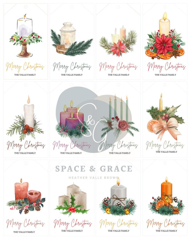 Candle Gift Tags - Etsy