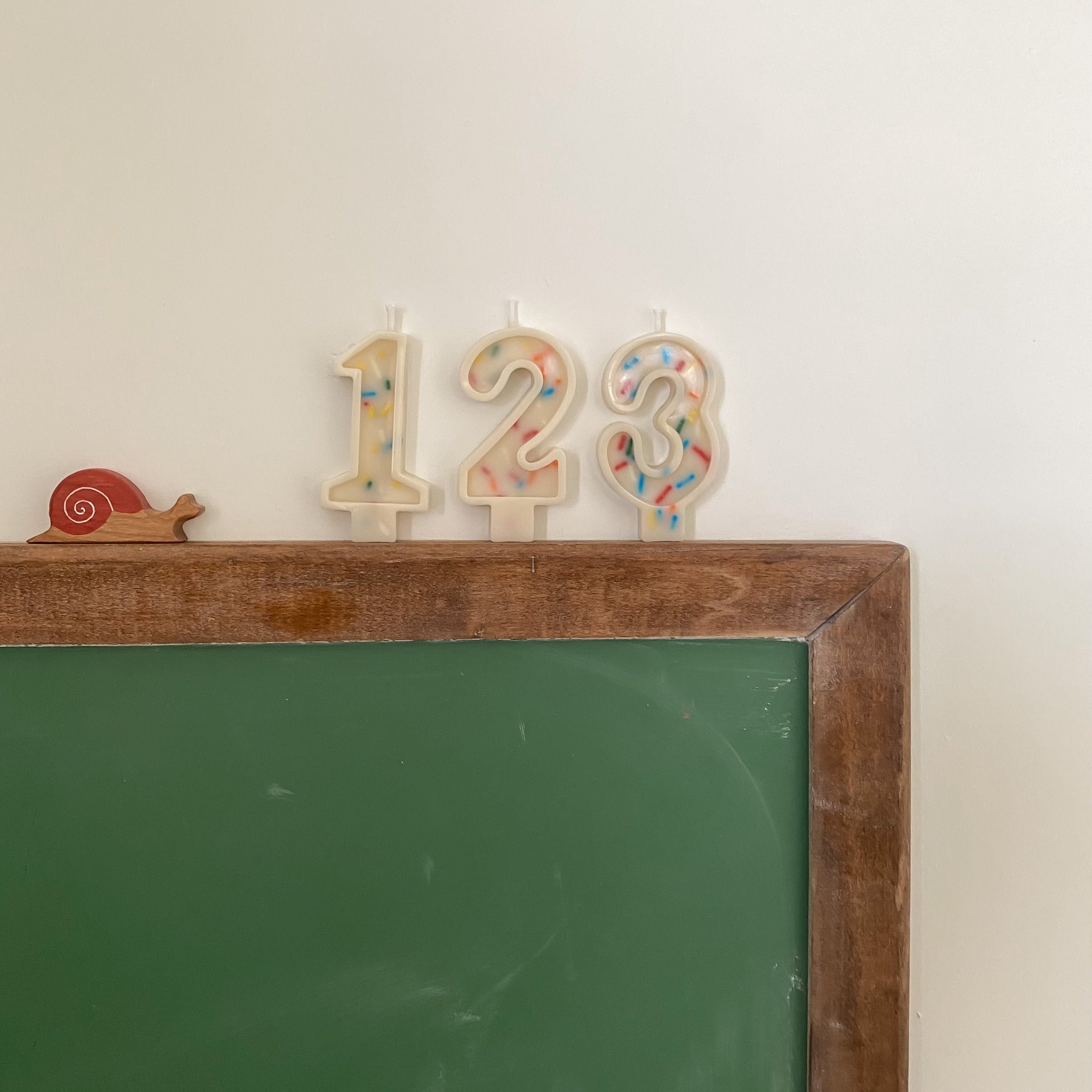 Frosting & Sprinkles Number Birthday Candles, Beeswax Candle, Birthday ...