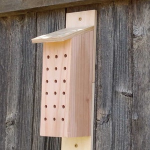 Scrap Wood Project Mason Bee House Plans, Native Bee House, Attracts ...