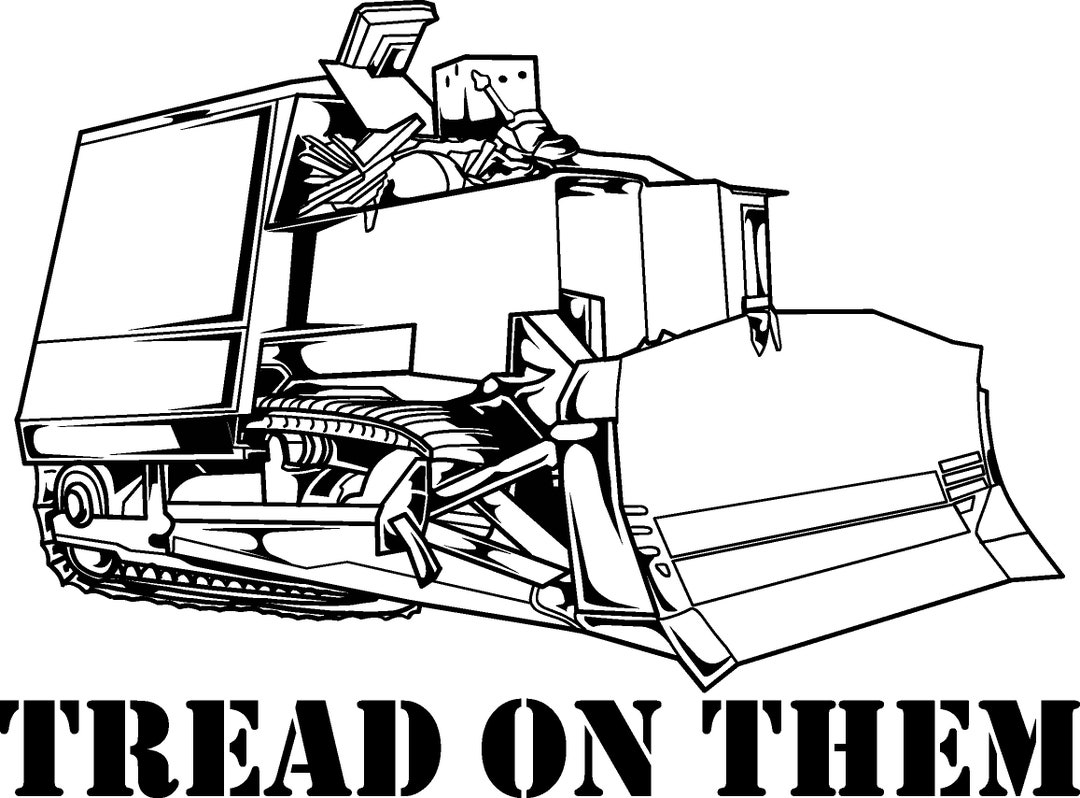 Killdozer Bulldozer SVG, Tread on Them SVG - Etsy