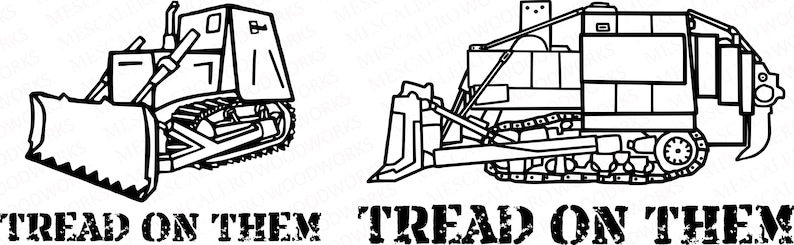 Killdozer SVG PNG Bundle: Tread on Them Designs (digital Files) - Etsy
