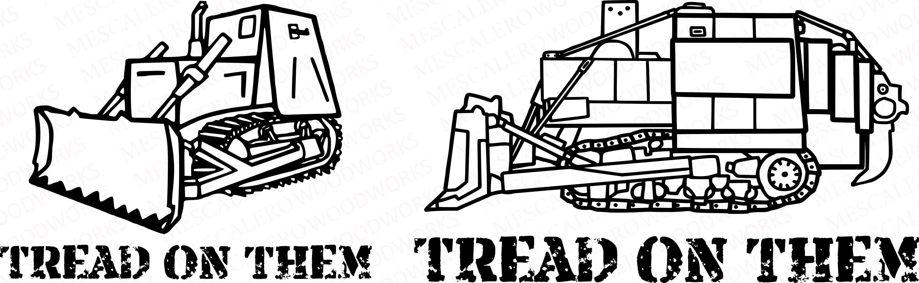 Killdozer SVG PNG Bundle: Tread on Them Designs (digital Files) - Etsy