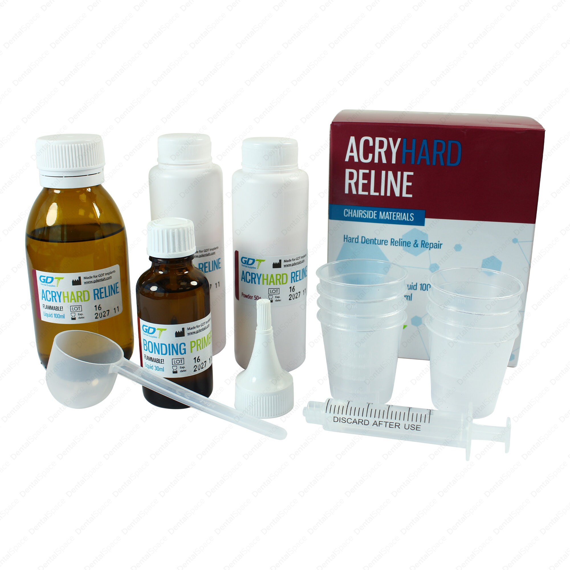 Dental Acryhard DIY Hard Denture Reline Resin Self-cured Emergency ...