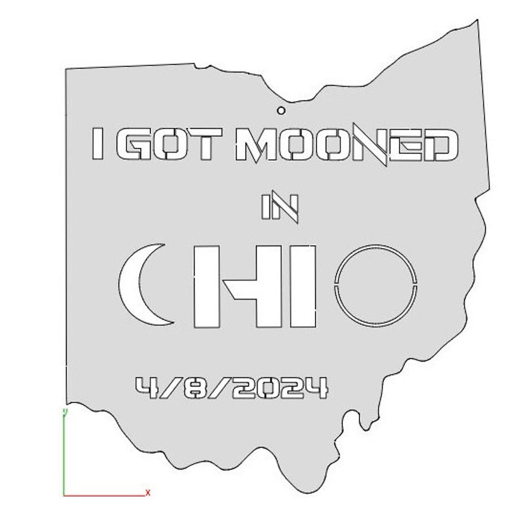 Ohio Eclipse Sign, DXF,SVG,PDF file Only 2024 - Etsy