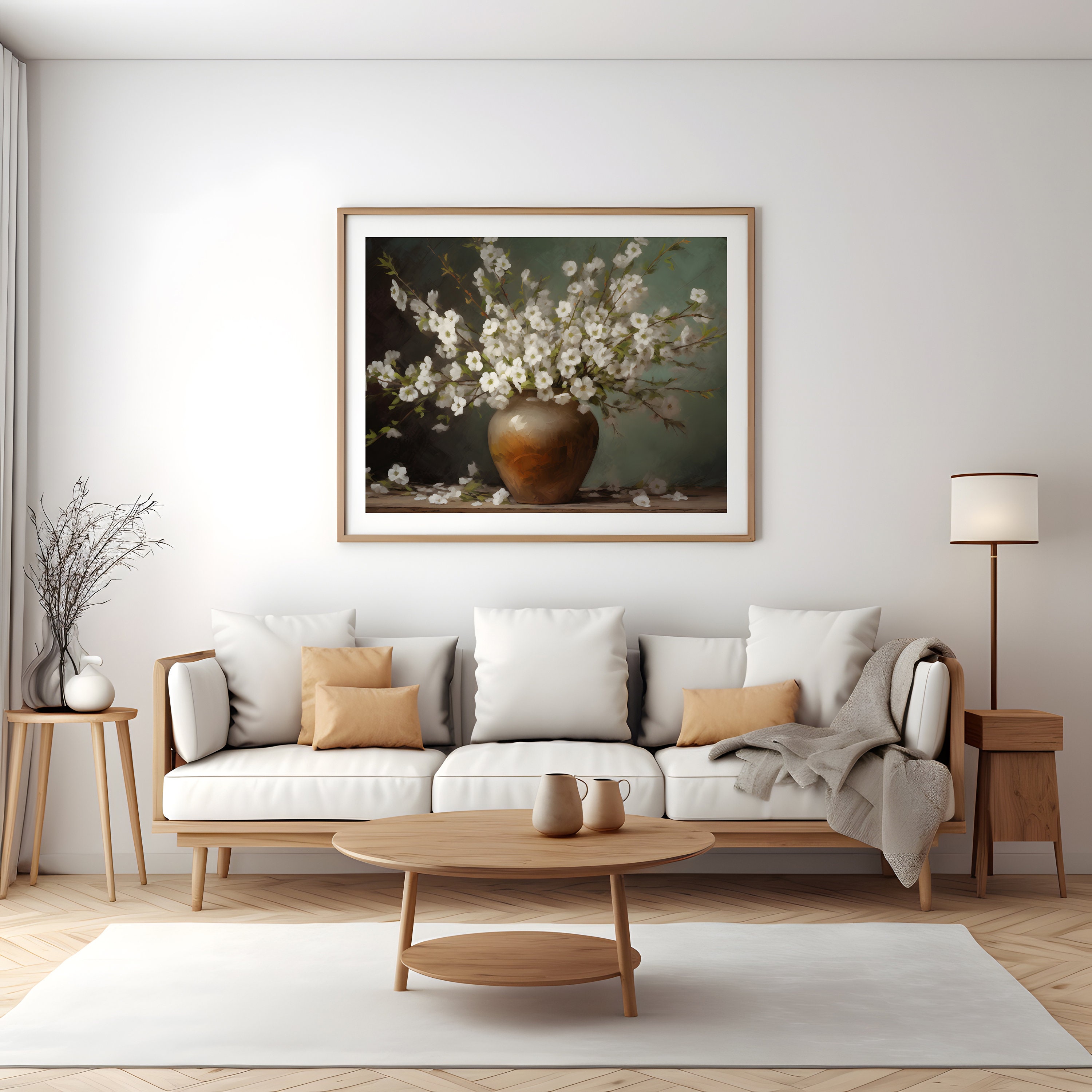 Printable Spring Still Life Vase Flowers Wall Art, Spring Decor ...