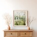 Birch Grove Trees, Printable Landscape, Vintage Painting, Warm Spring ...