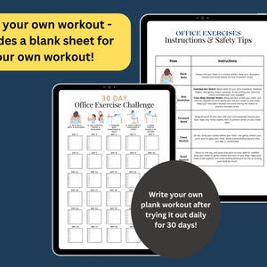 30 Day Office Exercise Challenge, Desk Office Stretch, Desk Yoga ...