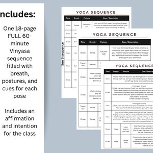 Full Body Flow: Vinyasa Yoga Sequence, Glute Workout, Yoga Sequence ...