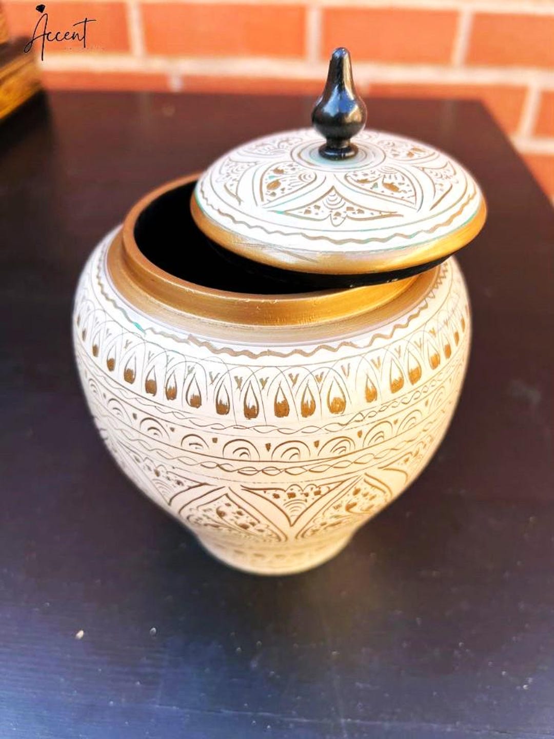 Handmade Wooden Storage Bin Lid Container for Cookies, Candies Jar ...