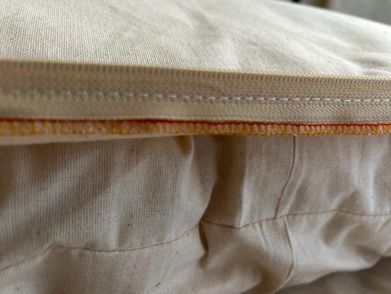 Natural Cotton Canvas Dog Bed: Removable Washable Cover, Handmade in ...