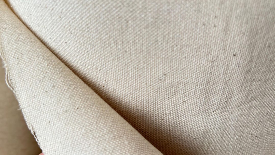 Natural Cotton Canvas Fabric: 10 Oz Unbleached Crafting Material - Etsy