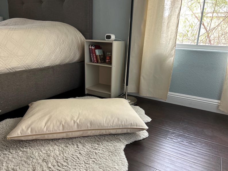 Natural Cotton Canvas Dog Bed: Removable Washable Cover, Handmade in ...