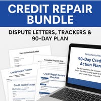 3 CREDIT DISPUTE LETTERS Bundle, Credit Dispute Letters Templates, Late ...