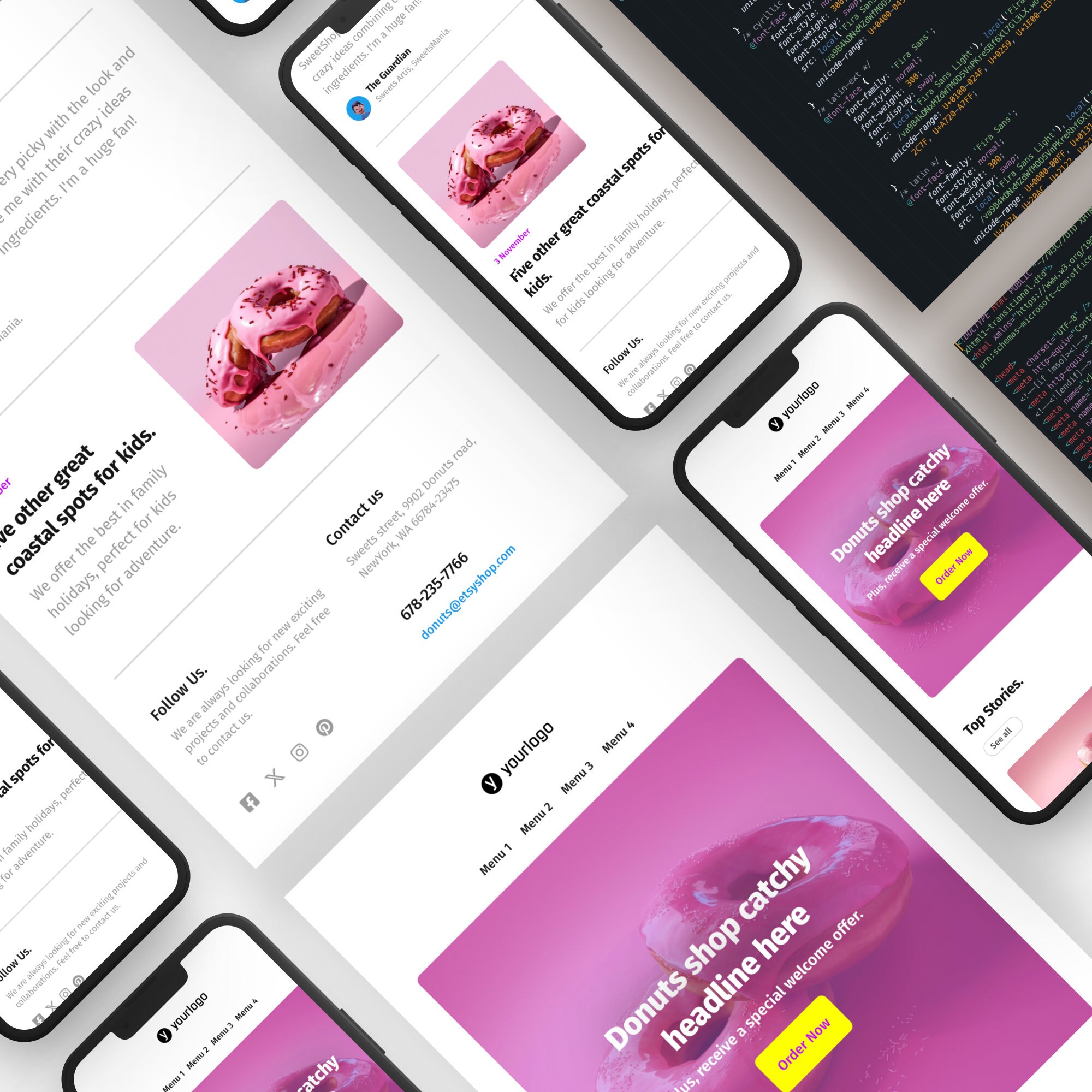 FULLY CUSTOM Modern HTML Email Newsletter Template Suited for Candy ... FULLY CUSTOM Modern HTML Email Newsletter Template Suited for Candy ...