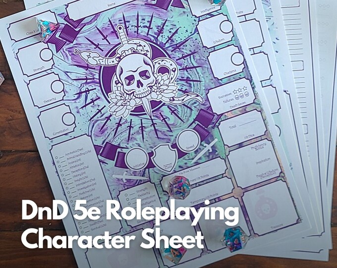 Dnd 5E - Druid Character Sheet - Fillable Pdf - LTR Size - Etsy Canada
