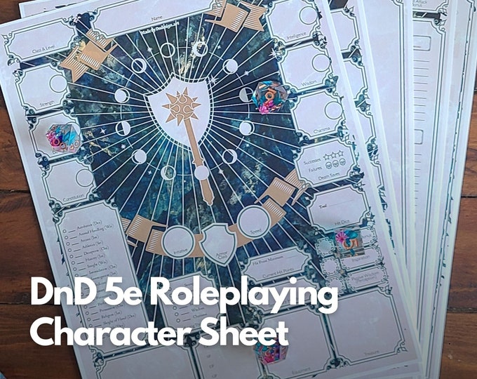 Dnd 5E - Druid Character Sheet - Fillable Pdf - LTR Size - Etsy Canada