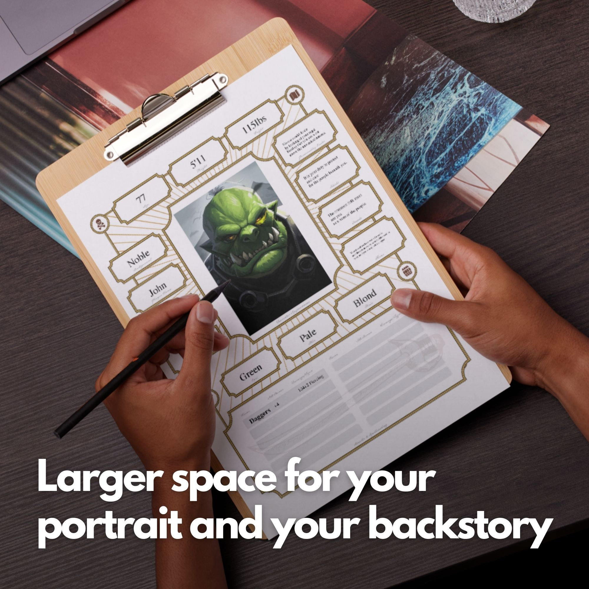 Dnd 5E - Pirate - Character Sheet - Fillable Pdf - LTR Size - Etsy