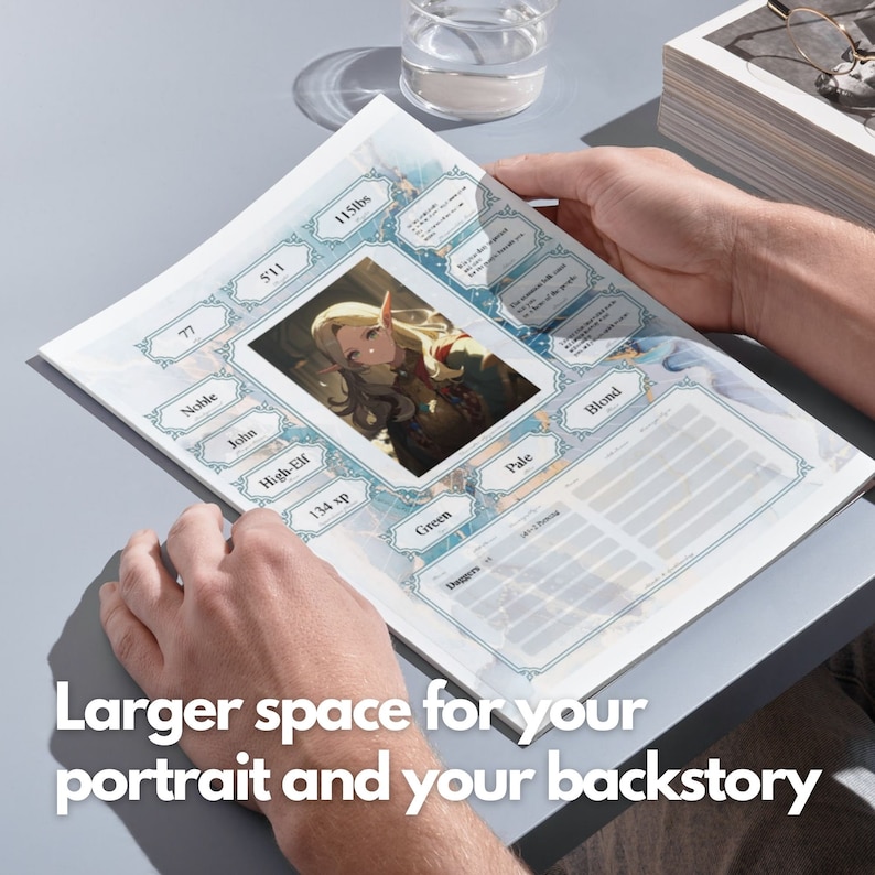 Dnd 5E - Cleric Character Sheet - Fillable Pdf - LTR Size - Etsy