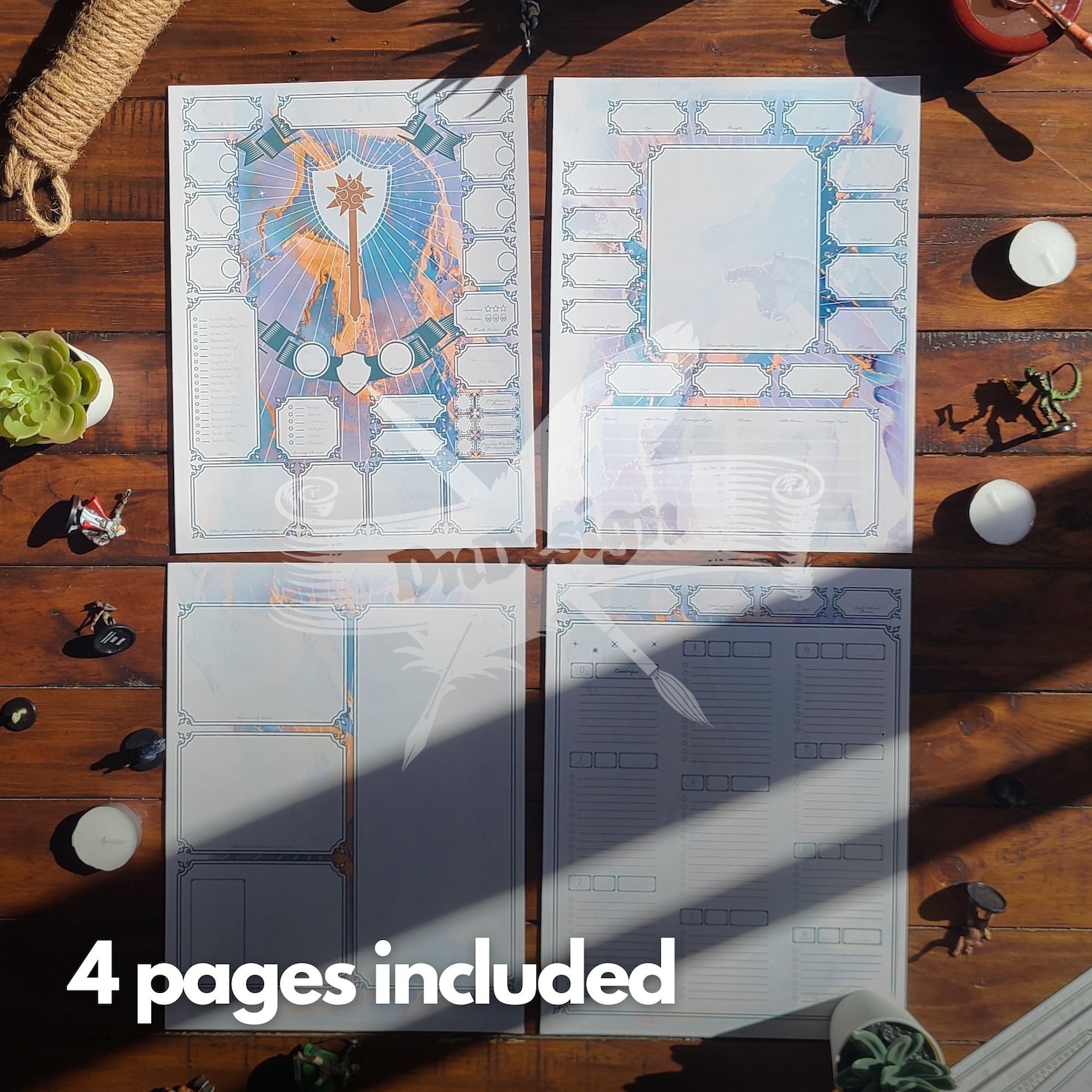 Dnd 5E - Cleric Character Sheet - Fillable Pdf - LTR Size - Etsy