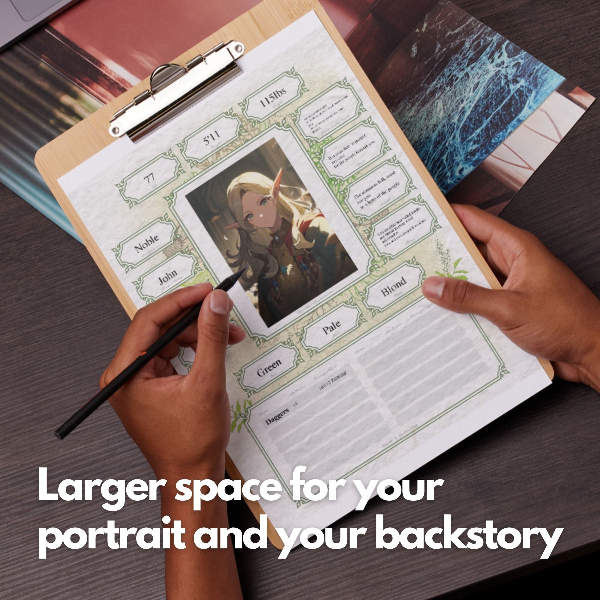 Dnd 5E Druid Character Sheet Fillable Pdf LTR Size - Etsy