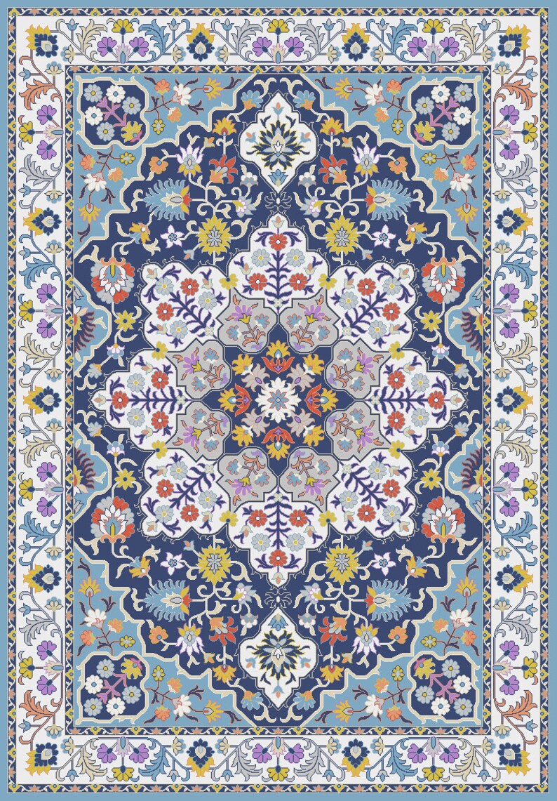 Carpet / Patterned Rug / Rug Design / Vintage Rug / Rug / Colorful Rug ...