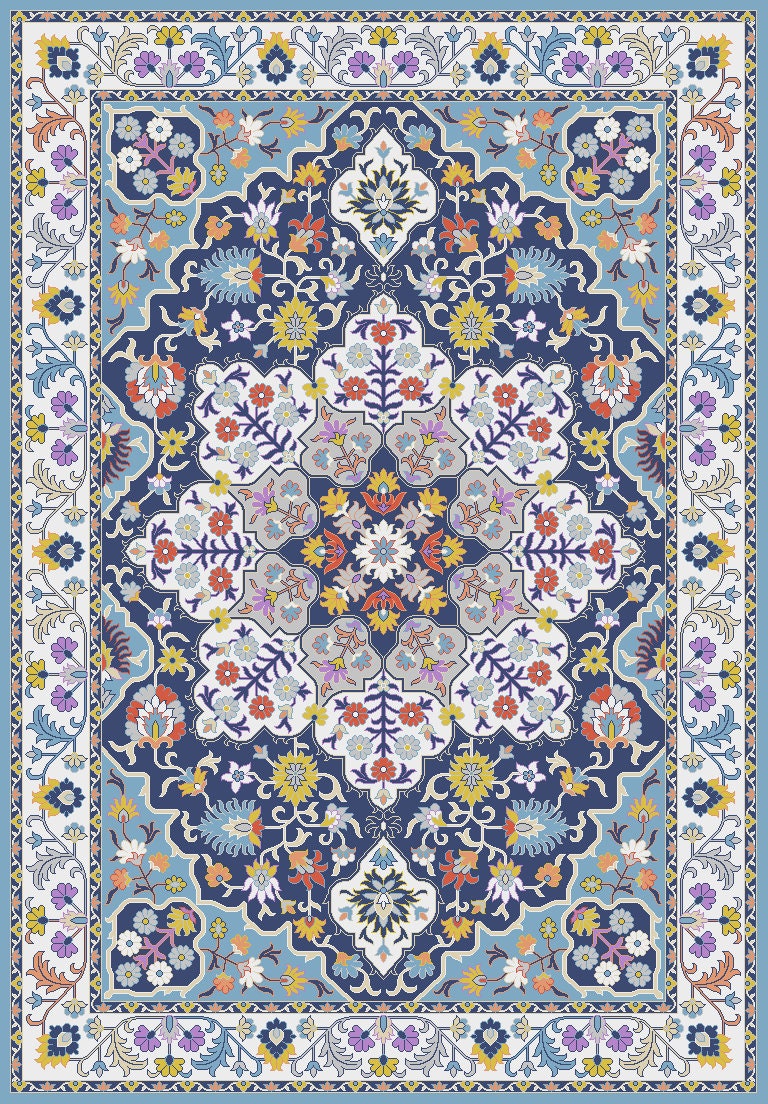 Carpet / Patterned Rug / Rug Design / Vintage Rug / Rug / Colorful Rug ...