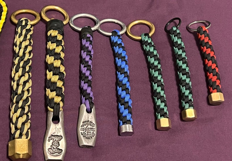 Custom Paracord Keychains - Etsy