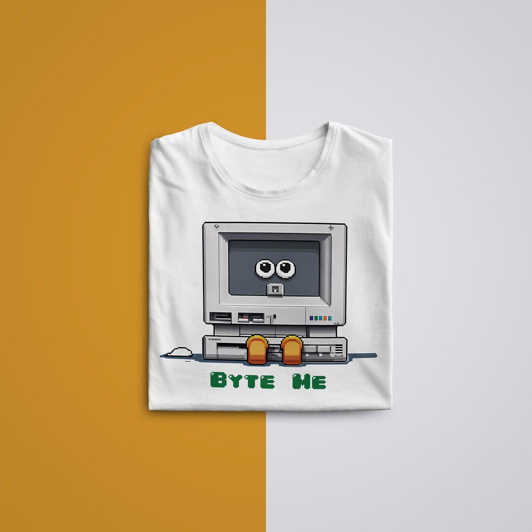 Byte Me Retro Computer PNG, Funny Geek Humor Design (digital Download ...