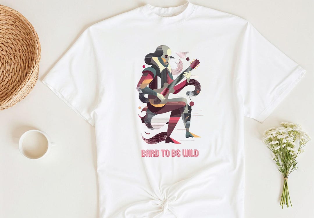 Bard to Be Wild PNG, Shakespeare Guitar Art (digital Download) - Etsy