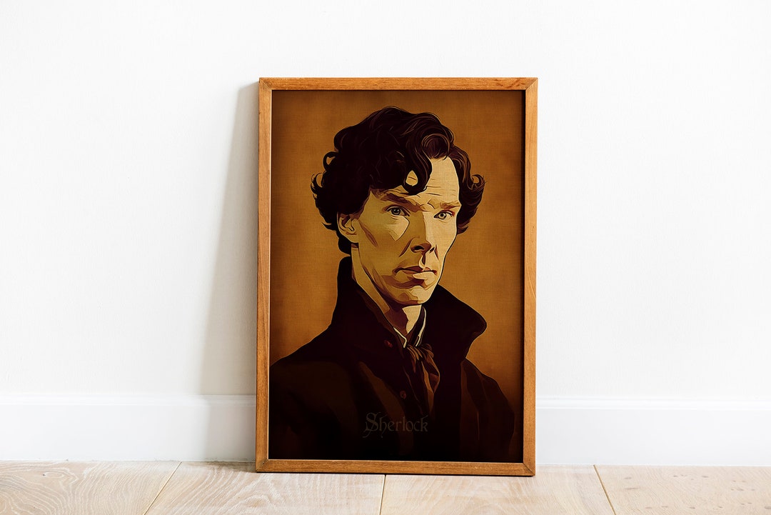 Sherlock Holmes Minimalist Art Print: Detective Fiction Wall Decor ...