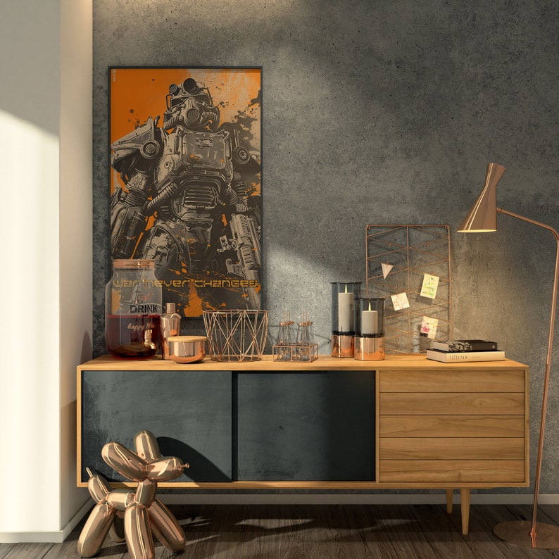 Fallout Power Armor Poster: Gamer Wall Art (digital Download) - Etsy