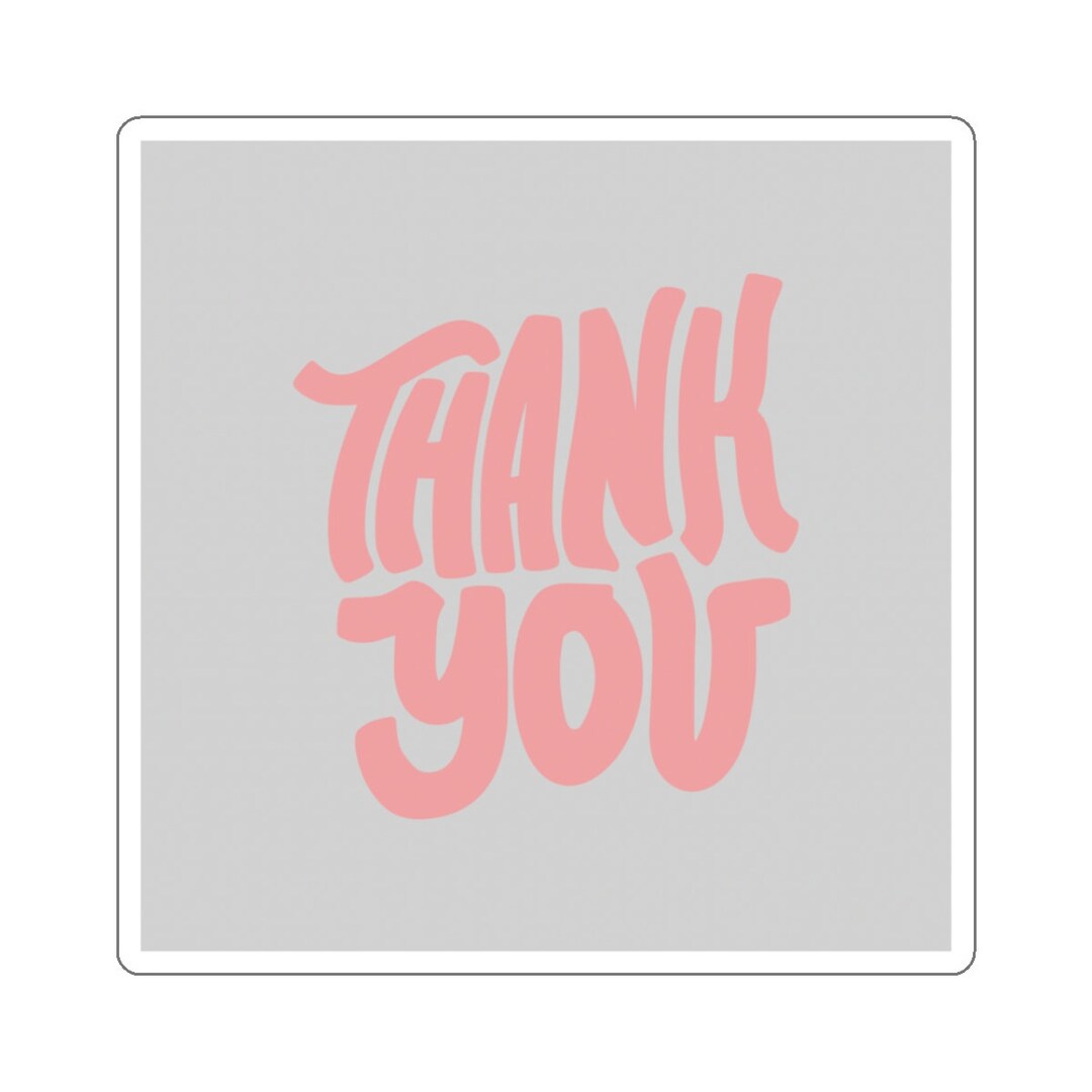 Thank You Sticker - Etsy