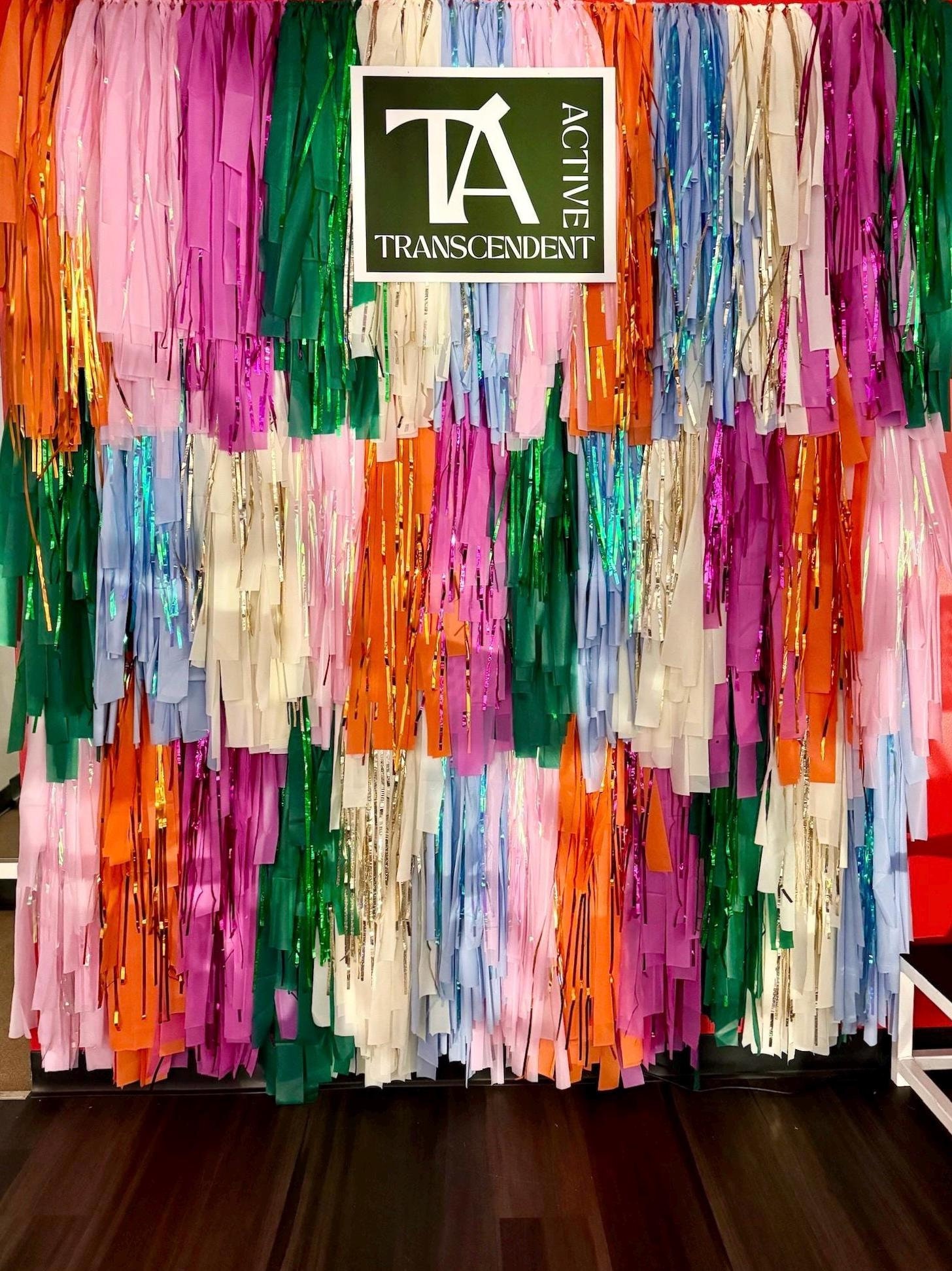 Retro Metallic Fringe Backdrop Themed Party Tini Bit Older Bach Custom ...