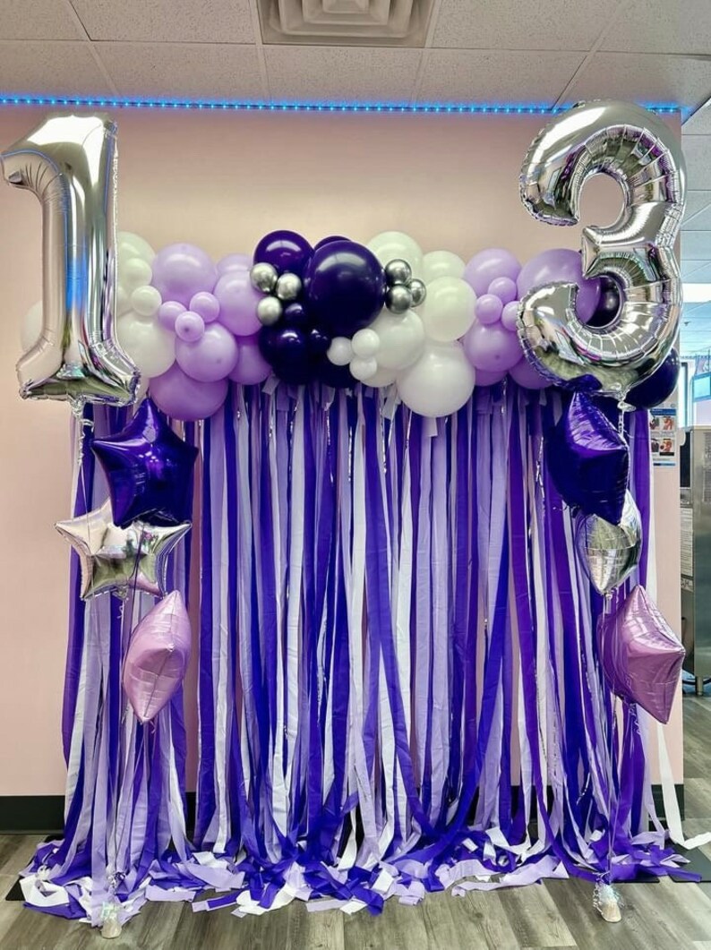 Dream Birthday Era Streamer Fringe Backdrop Purple Lavendar - Etsy