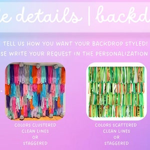 GARDEN PARTY Fringe Backdrop | Flower Power | Love | Floral | Custom ...