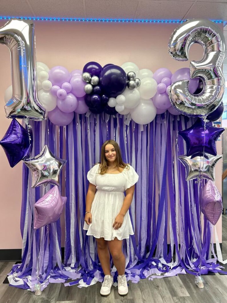 Dream Birthday Era Streamer Fringe Backdrop Purple Lavendar - Etsy