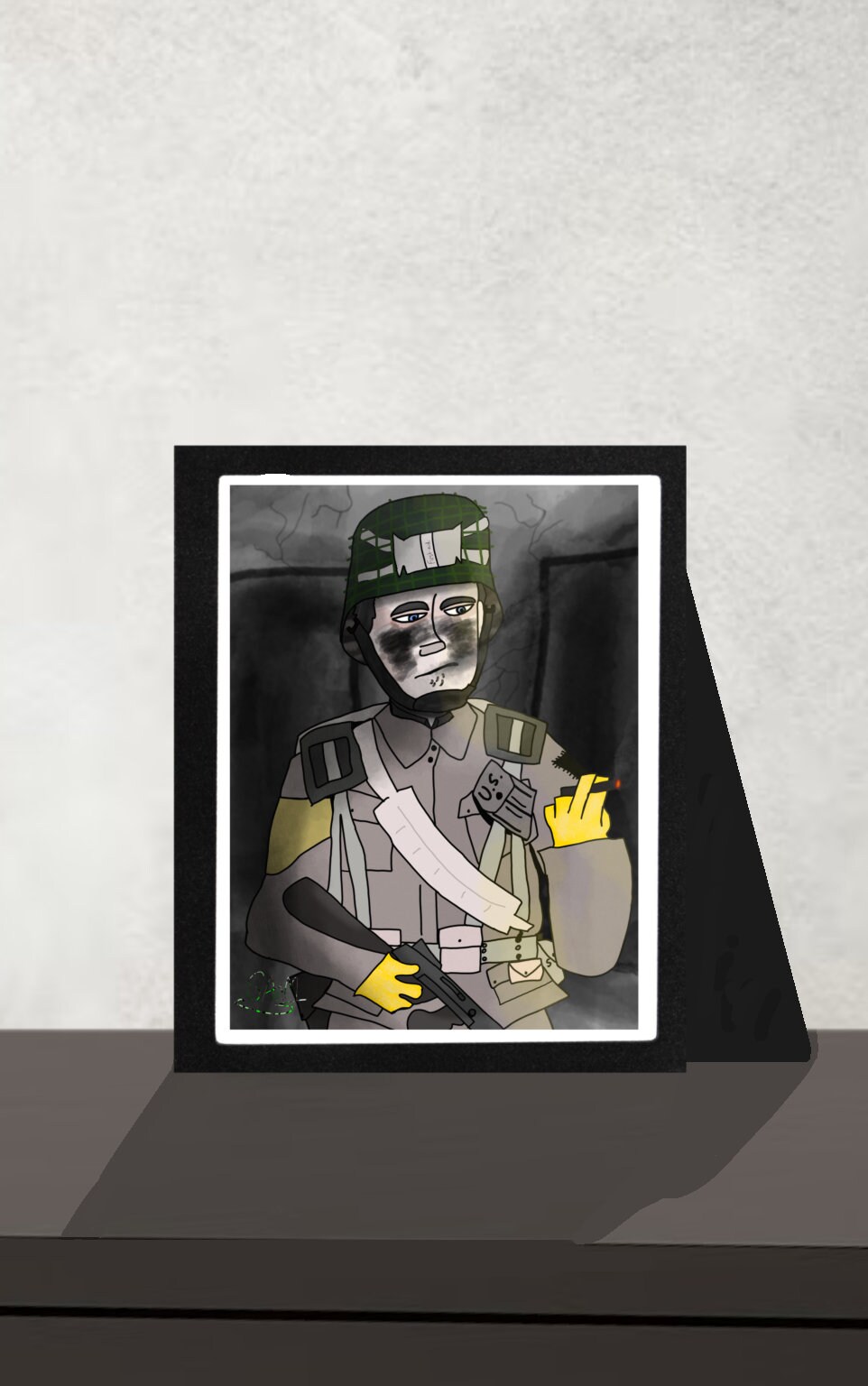 WW2 Paratrooper Digital Drawing - Etsy