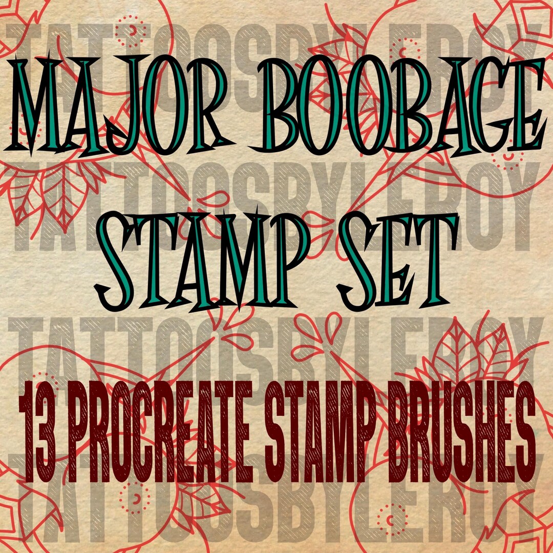 Major Boobage Stamp Set - Etsy