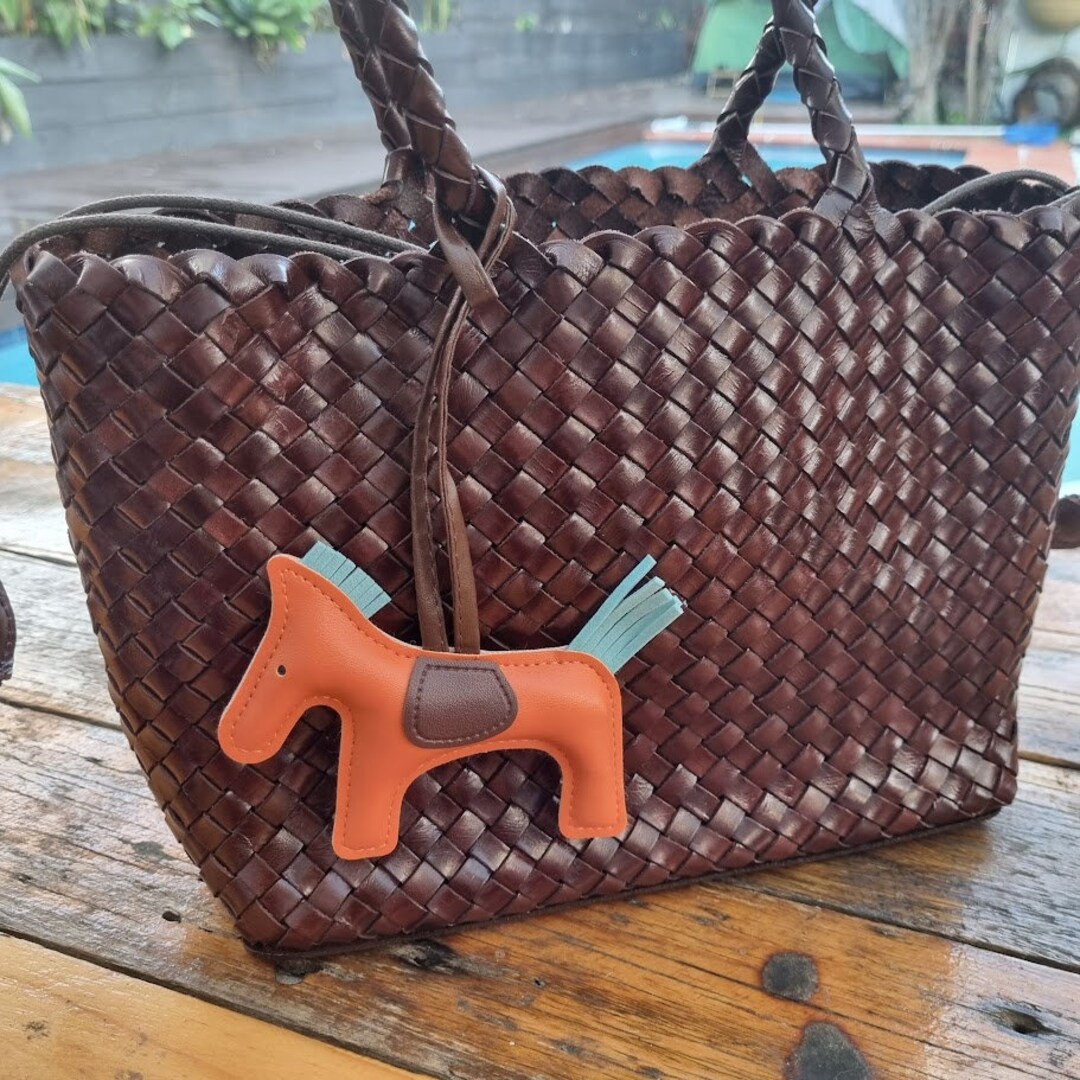 Handcrafted PU Leather Pony Bag Charm Macaron Colour Palette - Etsy