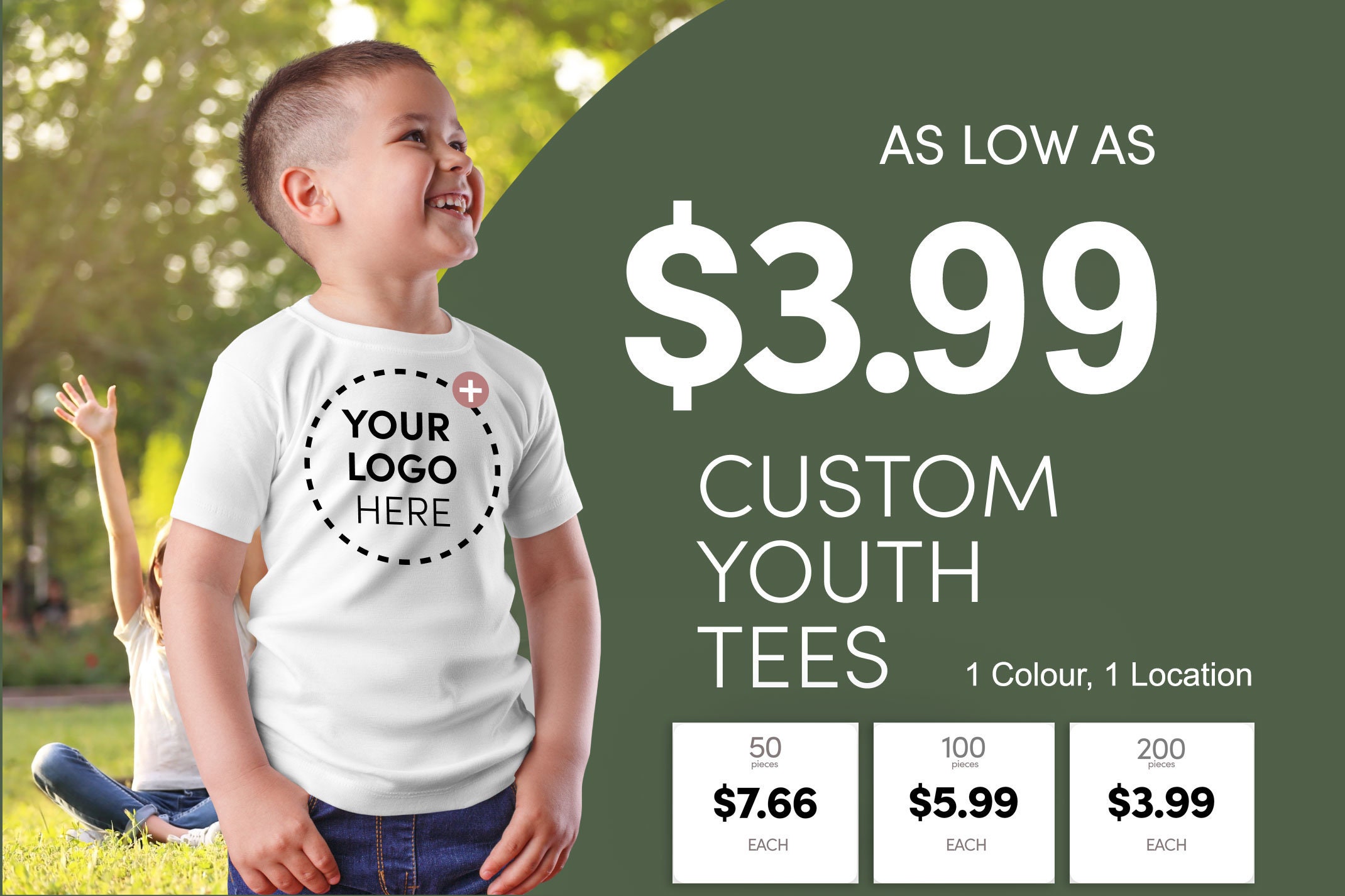 Personalized White T-shirt, Custom Logo Shirts , Company Logo Shirt ...