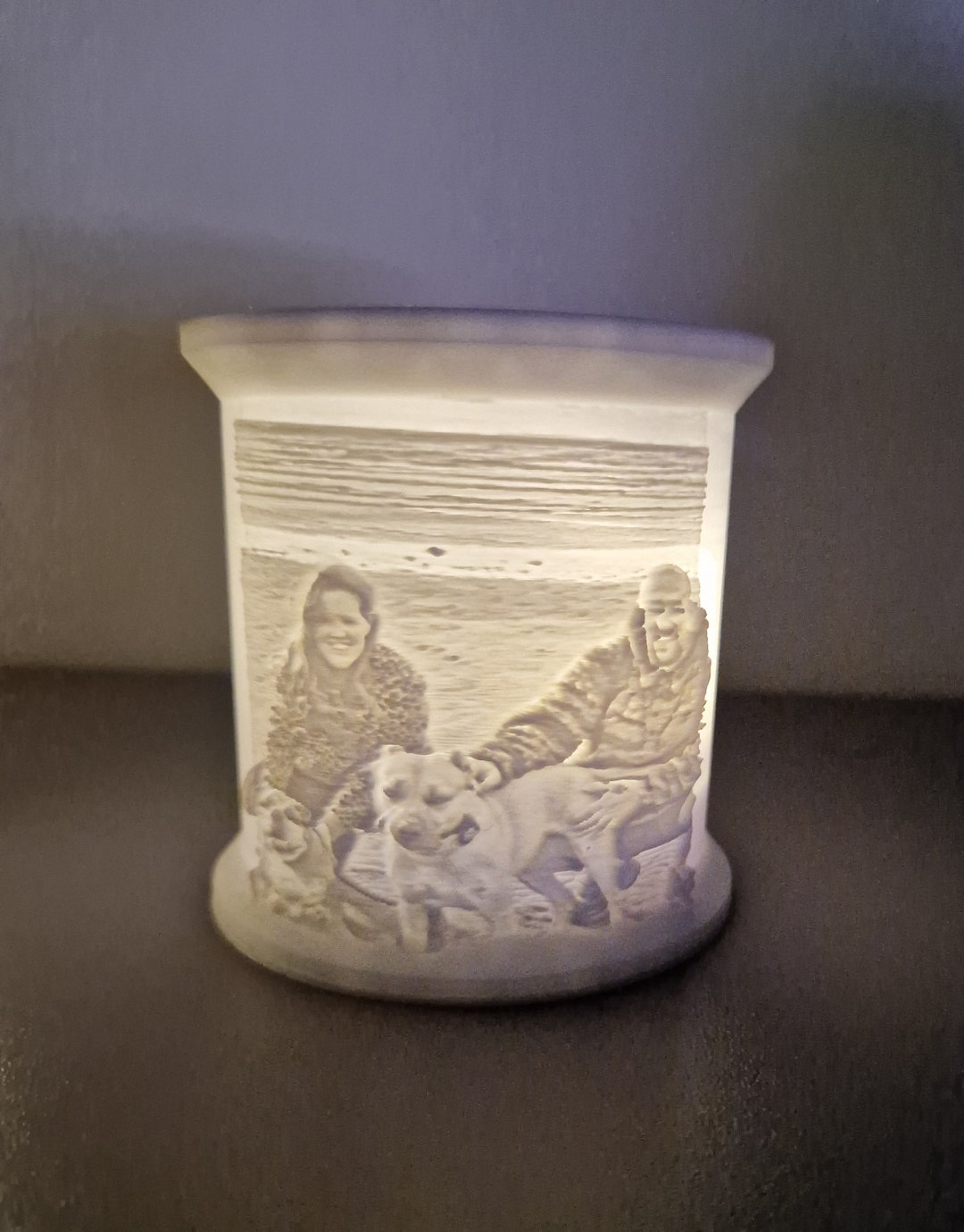 Personalised Lithophane Tealight Holder - Etsy
