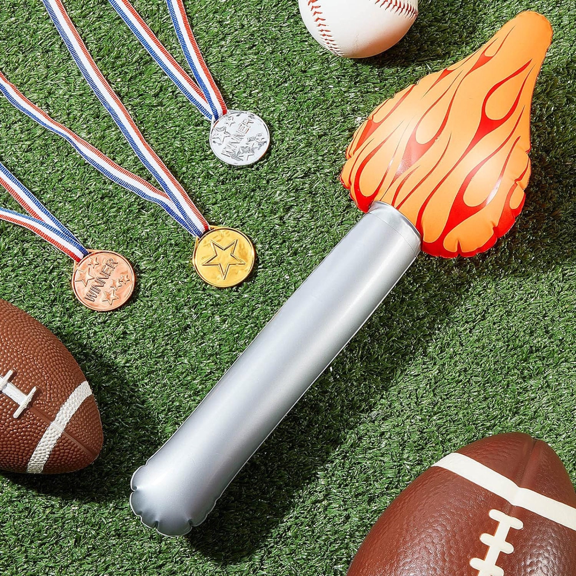 18-piece Olympics Party Decorations Gold, Silver, Bronze Plastic Medals ...