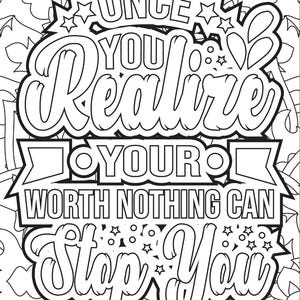 200 Doodle Motivational Coloring Pages L Unique Colouring for Adults ...