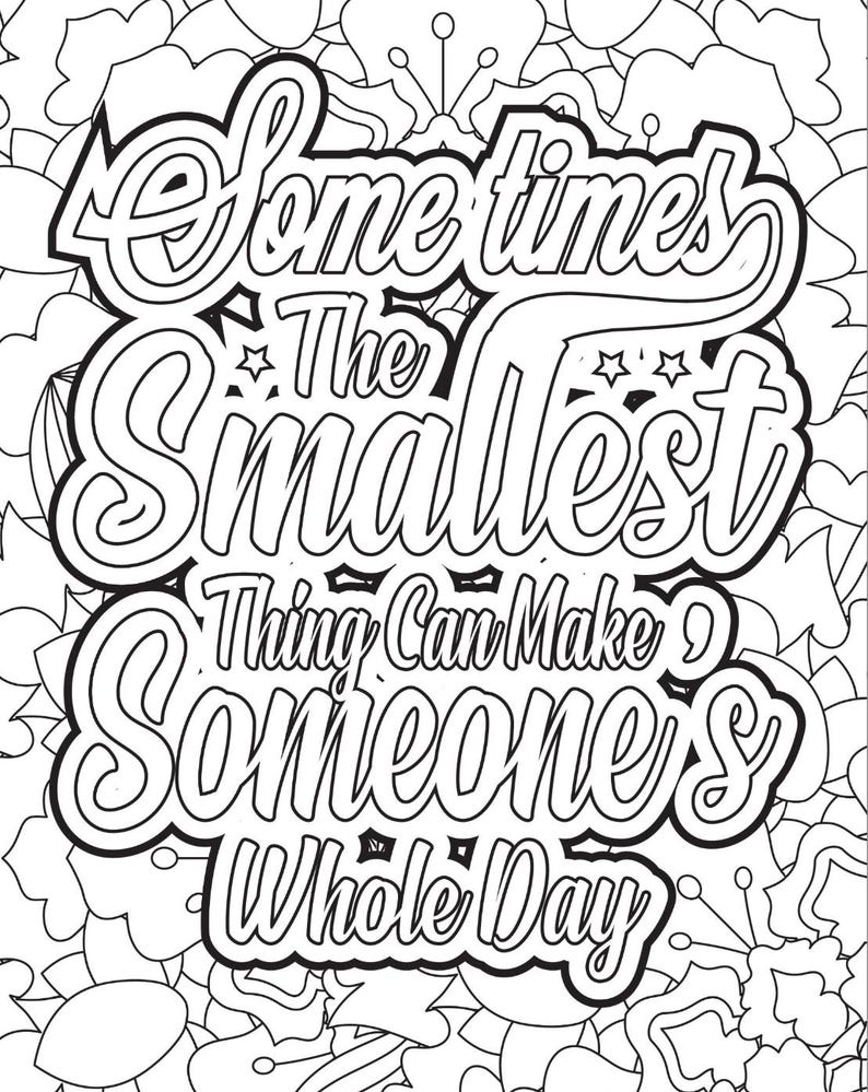 200 Doodle Motivational Coloring Pages L Unique Colouring for Adults ...