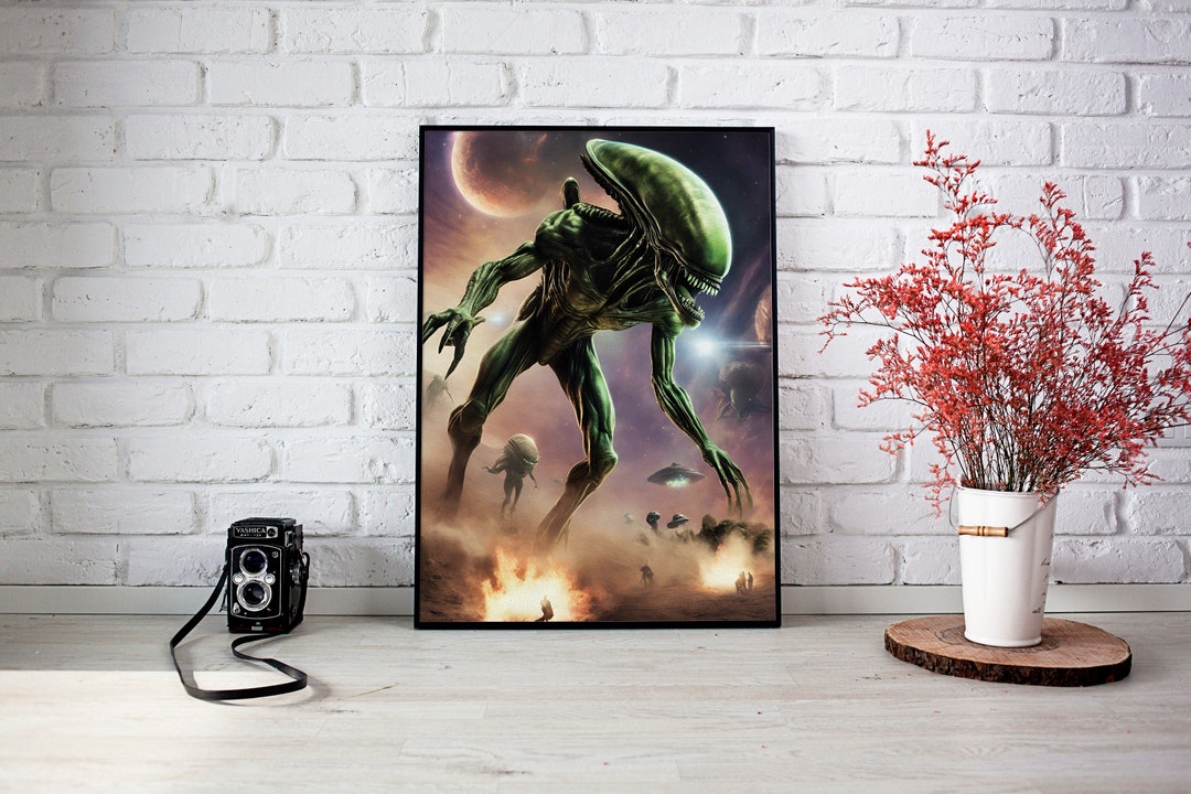 Alien Enigma High-resolution Sci-fi Art Digital Download - Etsy