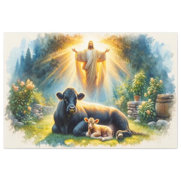 Steer Prayer Print - Etsy